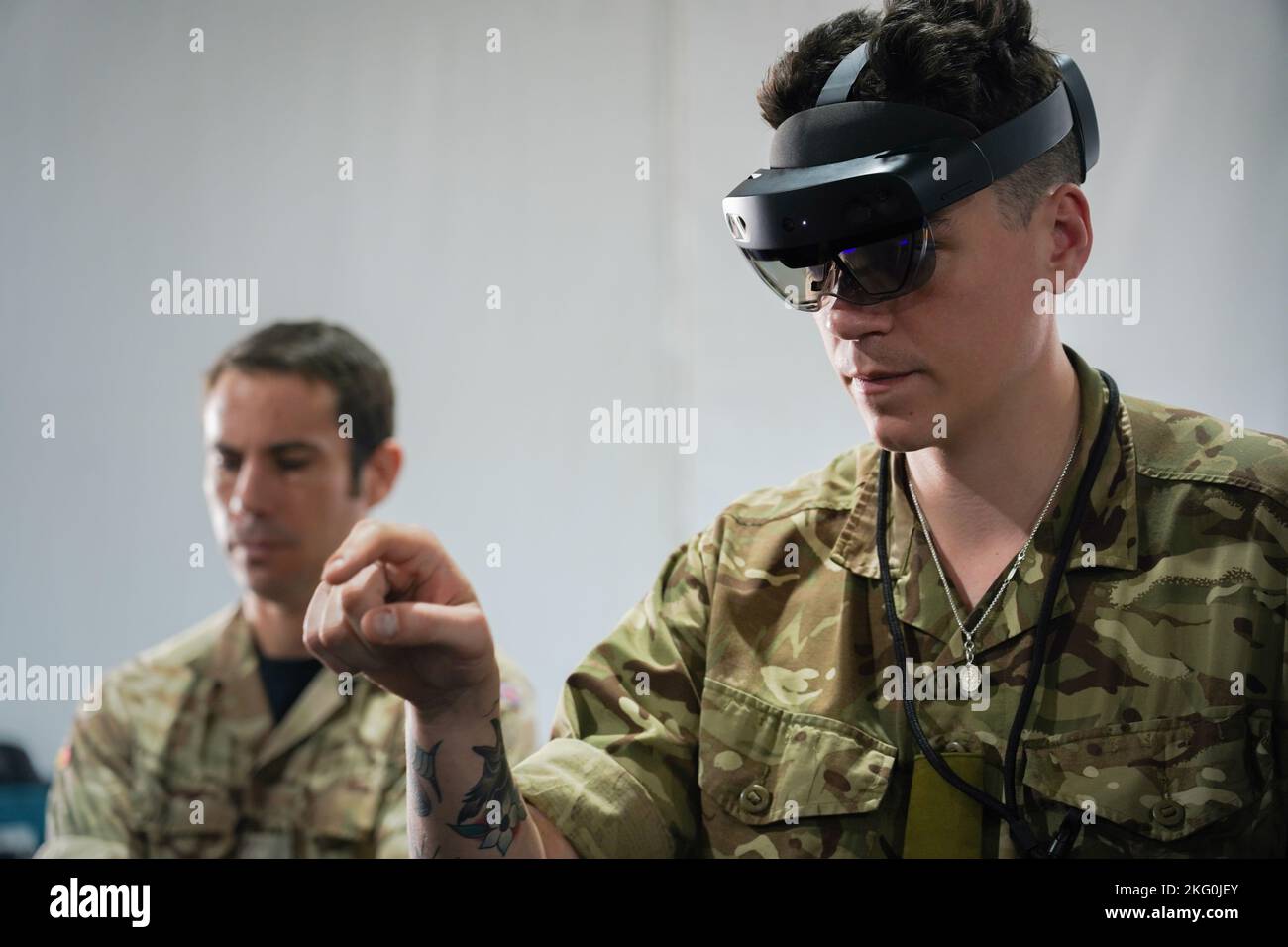 British Soldier Craftsman Olivier Hankins, assigned to 20th Armored ...