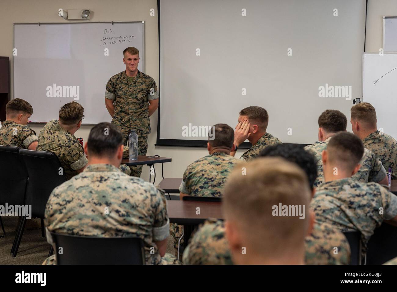 U.S Marine Corps Capt. Stuart Blomgren, an intelligence officer with ...