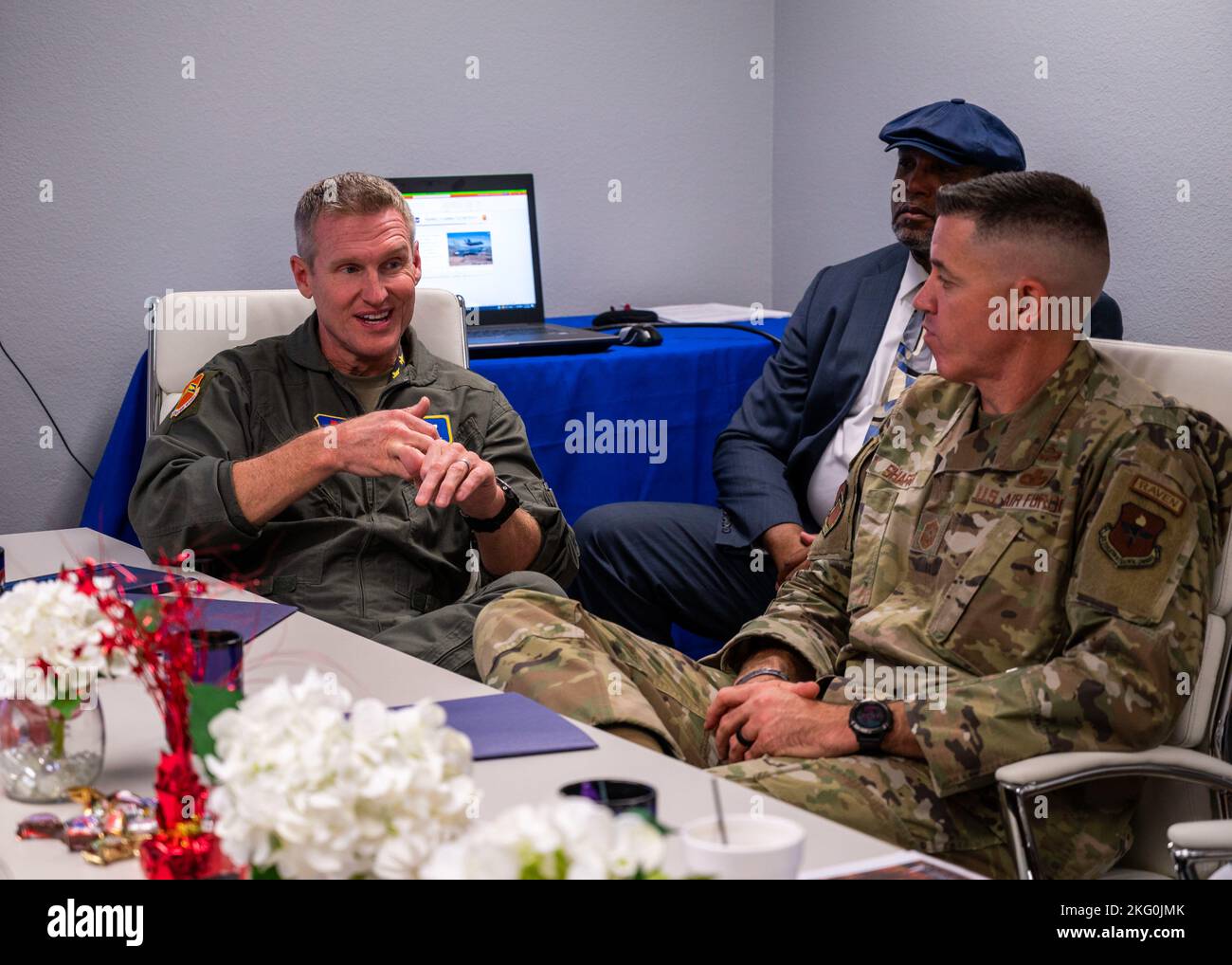 U.S. Air Force Brig. Gen. Jason Rueschhoff, 56th Fighter Wing commander ...