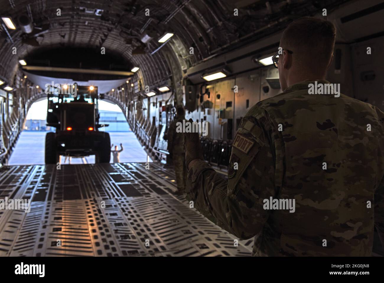 U.S. Air Force Tech. Sgt. Daniel Lackey, aerial porter with the 62d ...