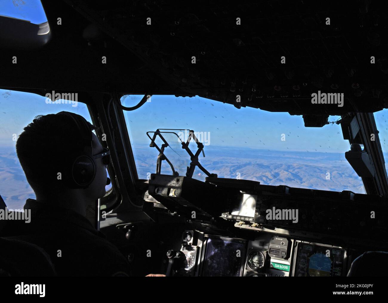 U.S. Air Force Capt. Chris Marookian, pilot with the 21st Airlift ...