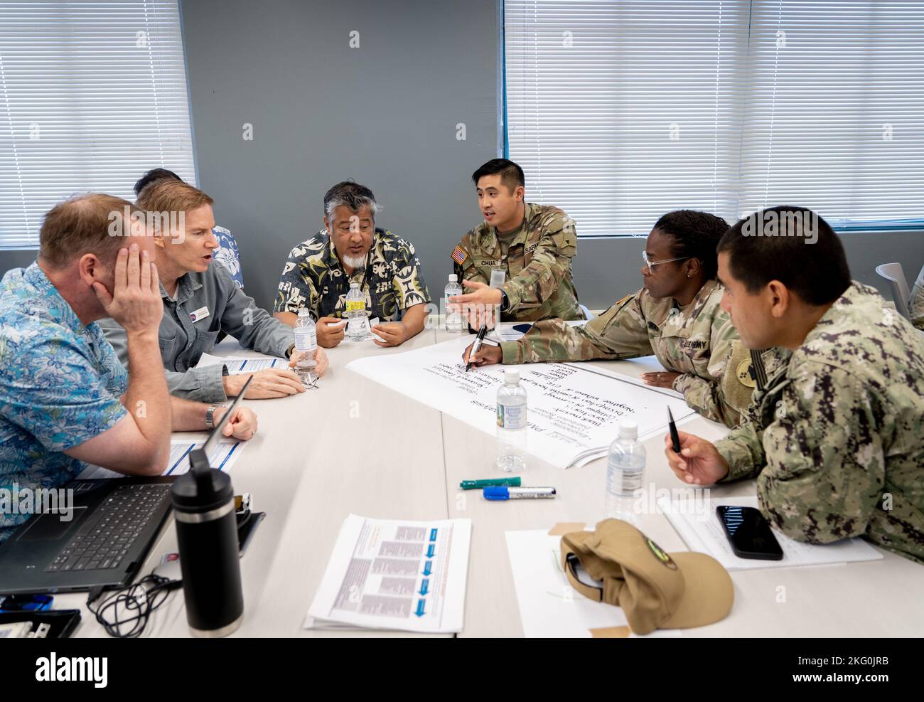 Military and civilian students attend the CFE-DM Humanitarian ...