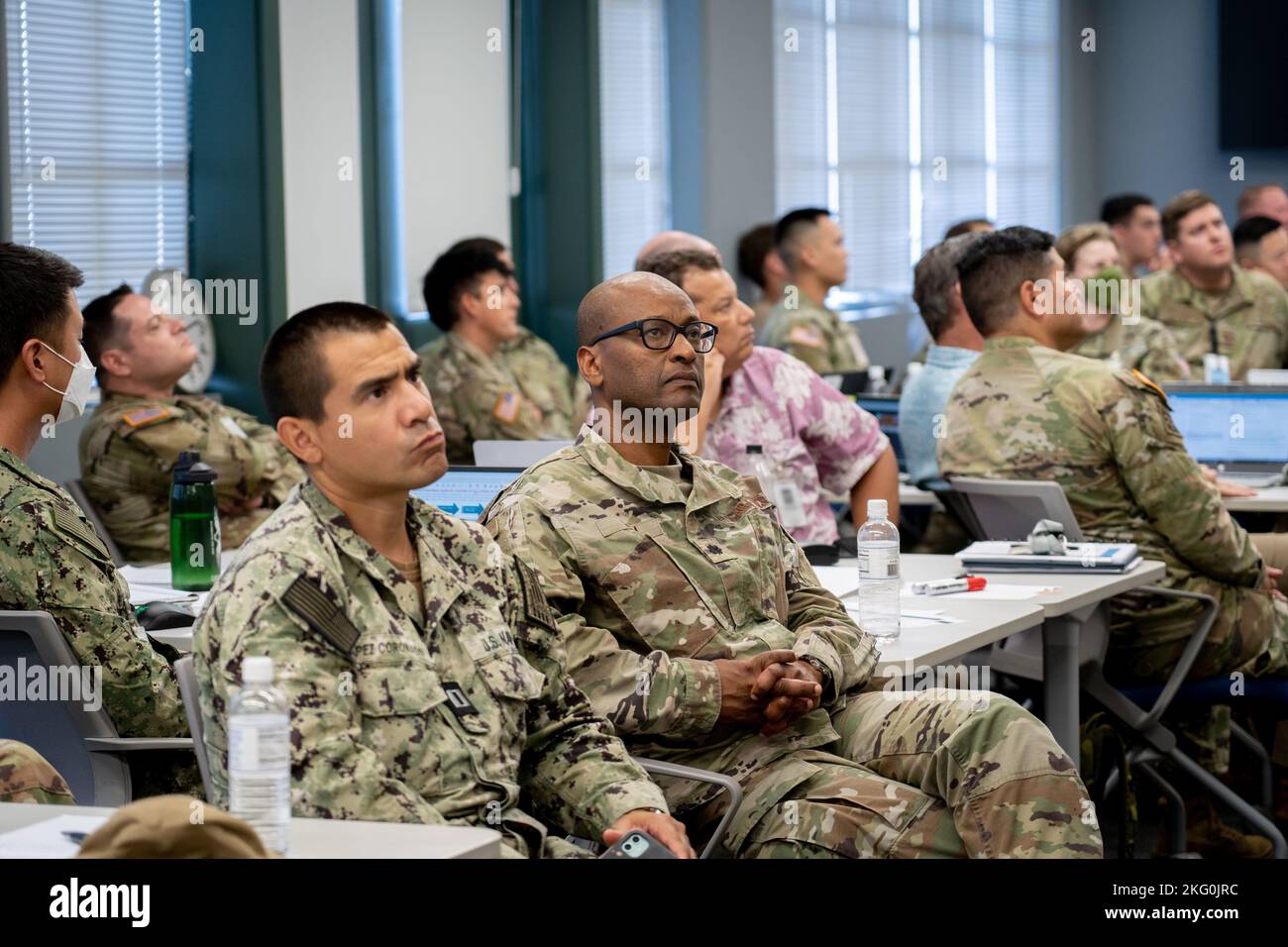 Military and civilian students attend the CFE-DM Humanitarian ...