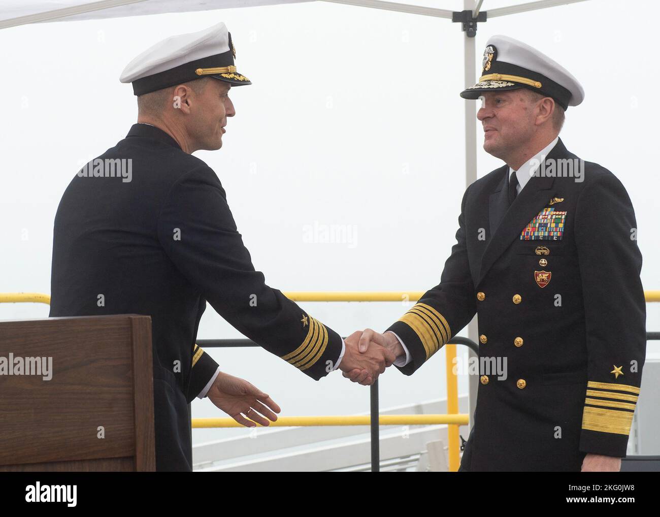 221019-N-ED185-1018 NAVAL BASE KITSAP – BANGOR, Wash. (Oct. 19, 2022) Capt. Gary Montalvo ...