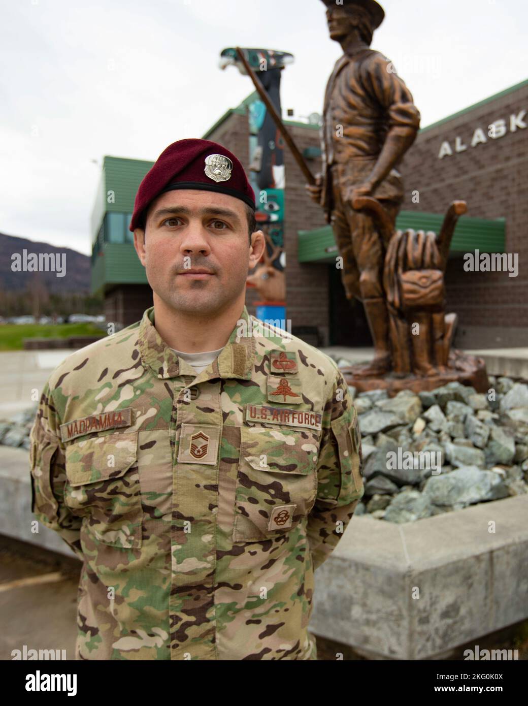 Alaska Air National Guard Senior Master Sgt. Jeremy Maddamma, a ...