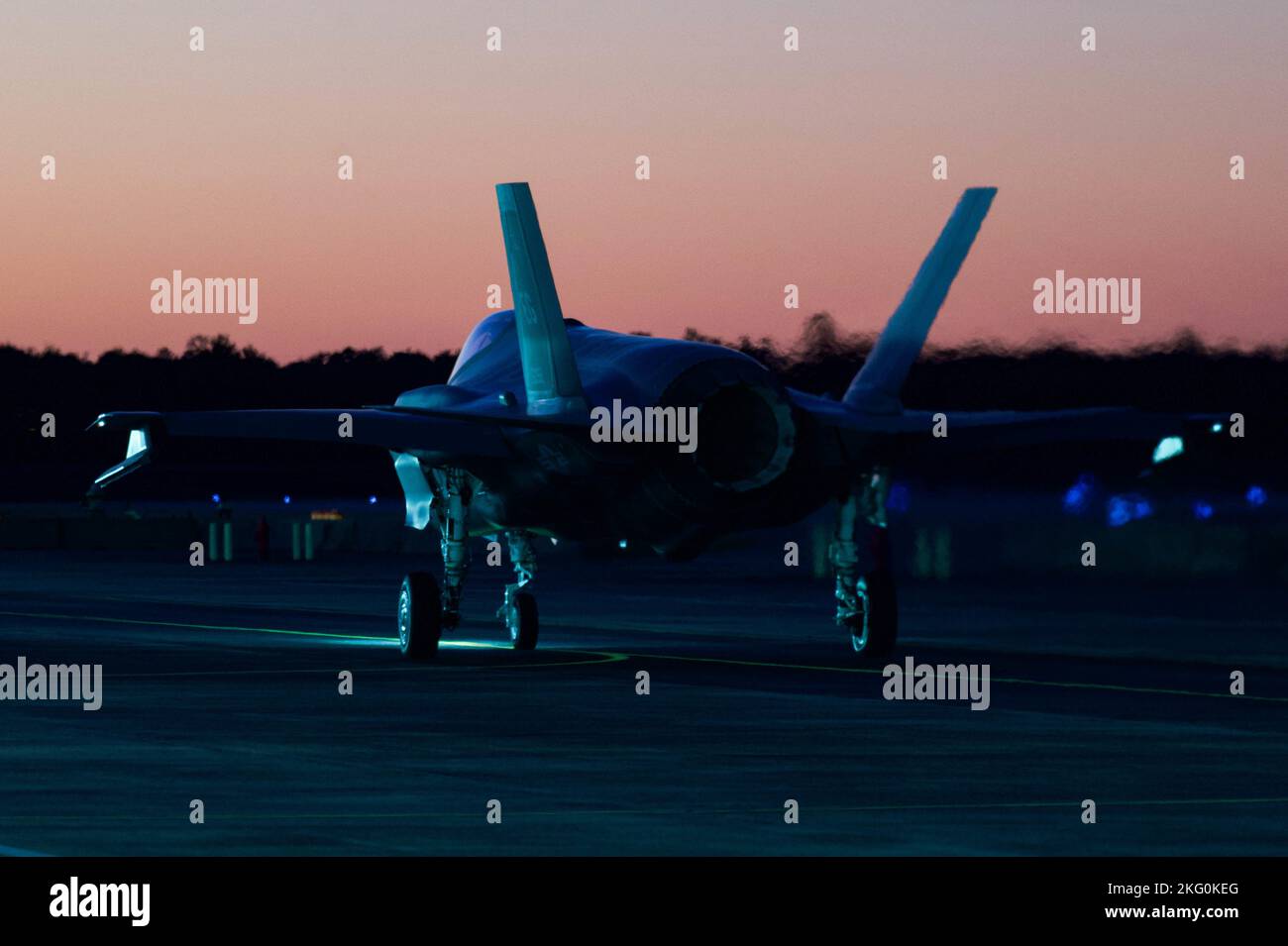 A U.S. Air Force pilot prepares to take off for a night-flying mission ...