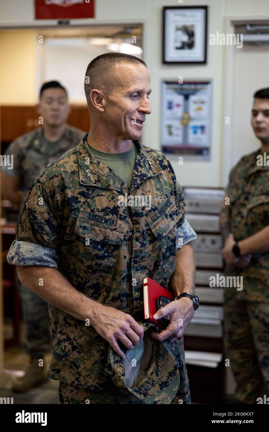 U.S. Marine Corps Maj. Gen. Stephen E. Liszewski, the commanding ...