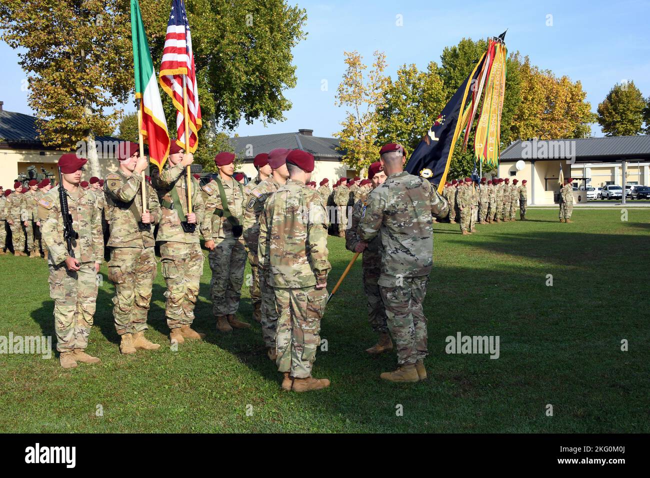 U.S. Army Command Sgt. Maj. Chad B. Harness, outgoing Command Sgt. Maj ...