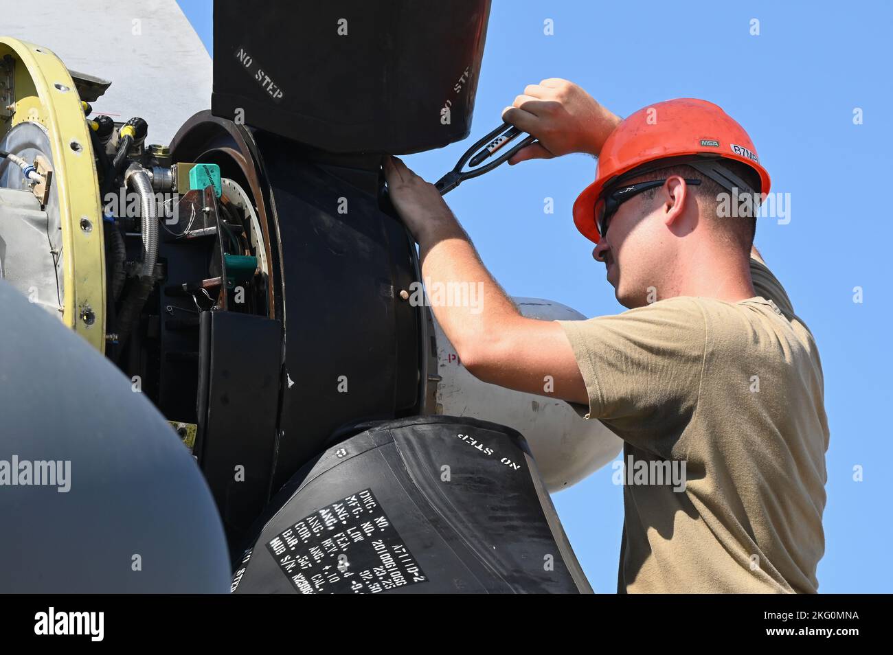 Senior Airman Richard Peterson, propulsion technician with the 75th ...