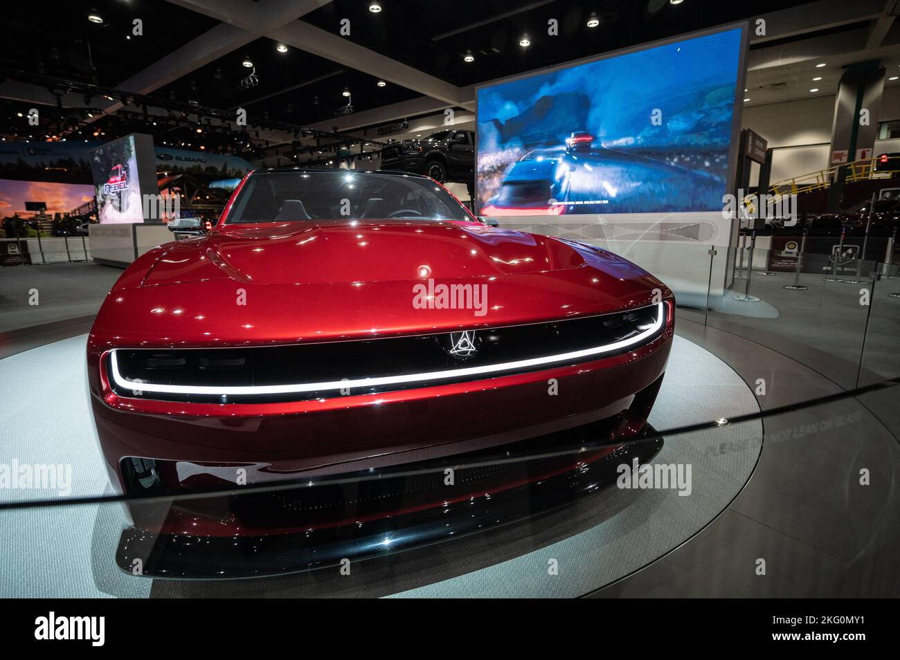 Los Angeles - USA - November 17, 2022 All-Electric Dodge Challenger ...