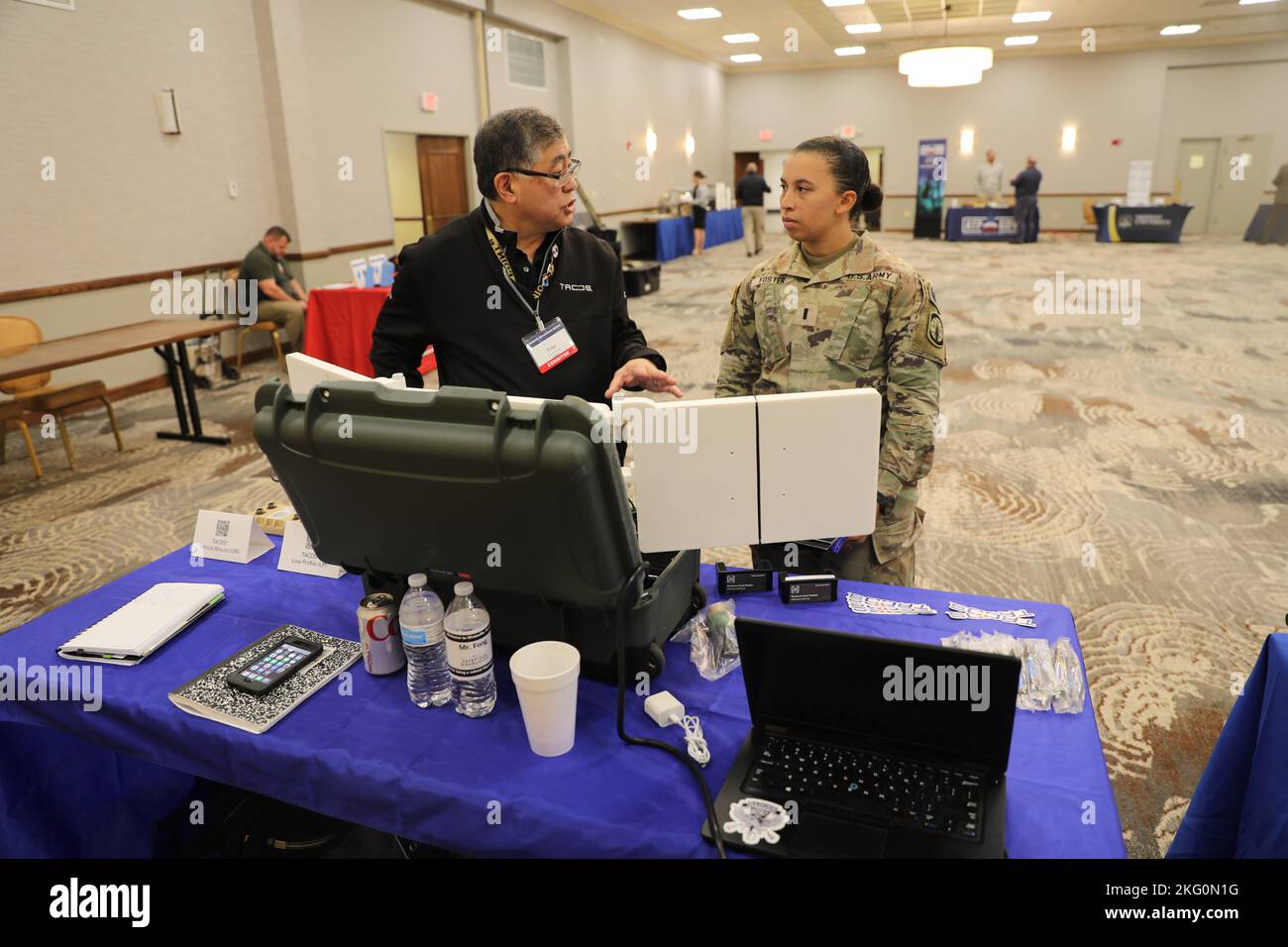 U.S. Army 1st Lt. Hannah Foster, a Soldier assigned to the 385th ...