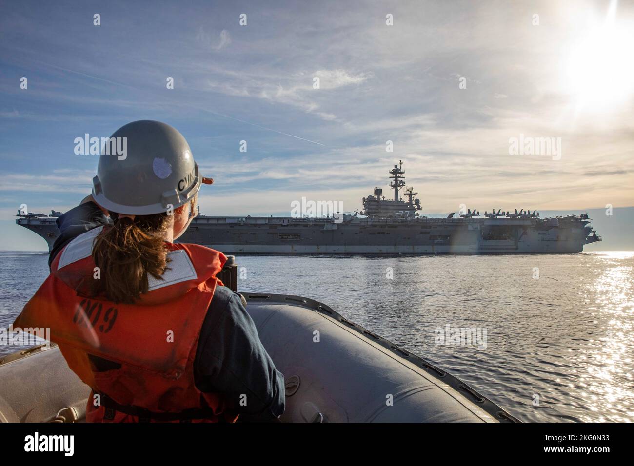 221021-N-MW880-1249 ADRIATIC SEA (Oct. 21, 2022) Lt. j.g. Delaney Quinn ...