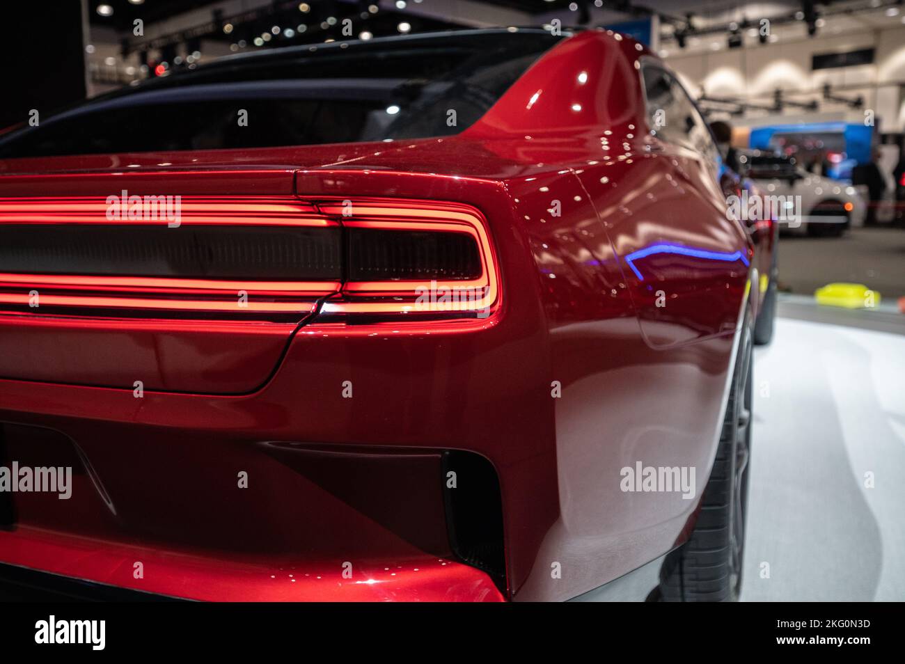 Los Angeles - USA - November 17, 2022 All-Electric Dodge Challenger ...
