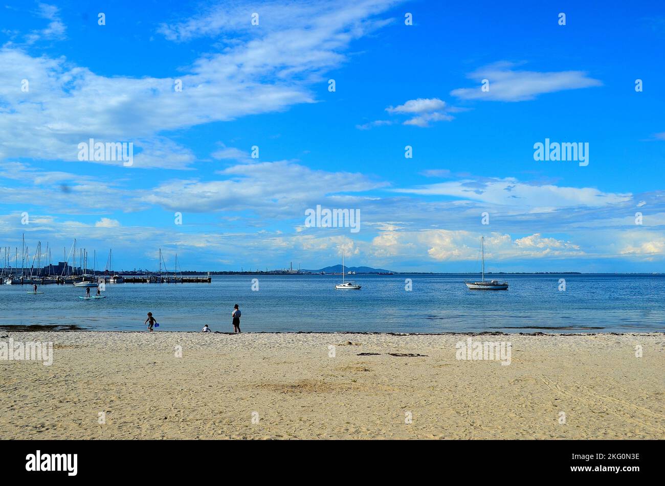 Eastern Beach foreshore in Geelong Victoria Australia Stock Photo - Alamy