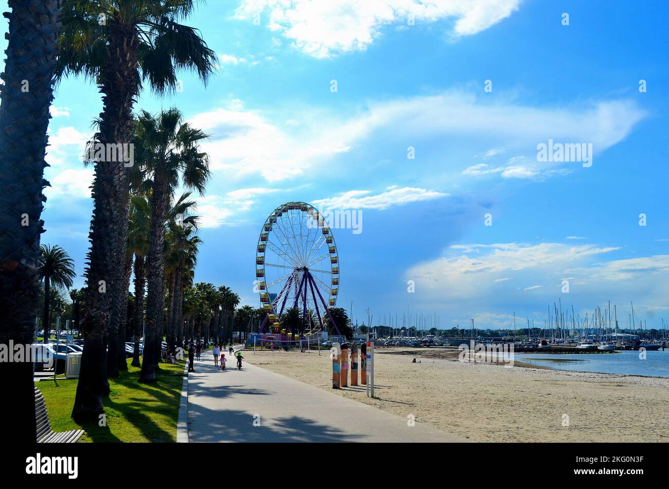 Eastern Beach foreshore in Geelong Victoria Australia Stock Photo - Alamy