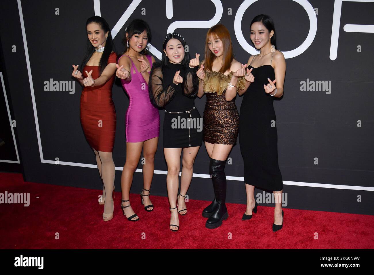New York, USA. 20th Nov, 2022. (L-R) Julia Abueva, Kate Mina Lin, Amy ...