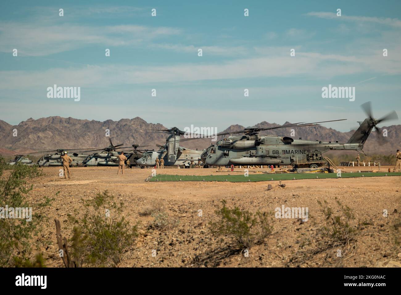 U.S. Marines assigned to Marine Aviation Weapons and Tactics Squadron ...