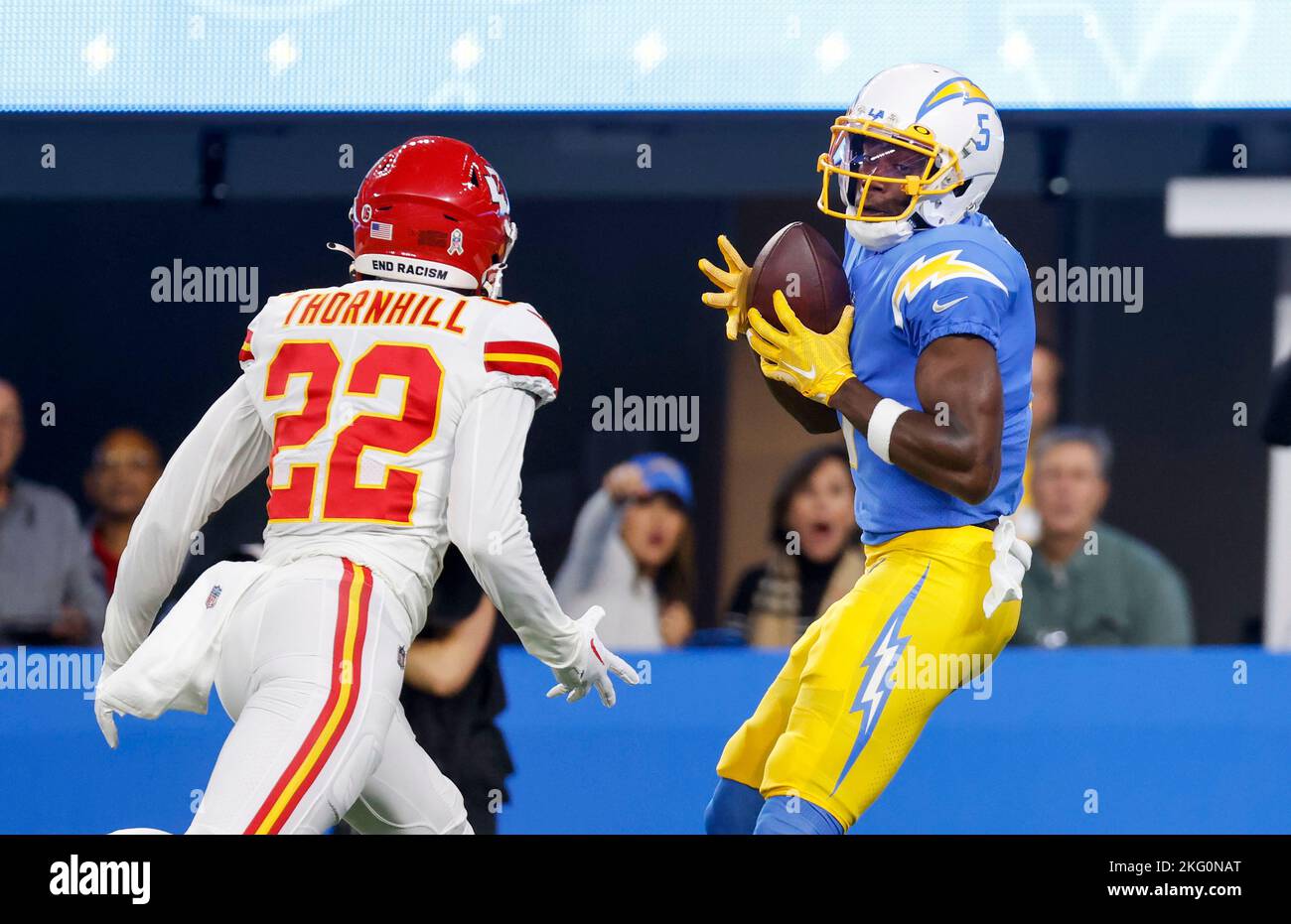 Inglewood, California, USA. 20th Nov, 2022. Los Angeles Chargers wide ...