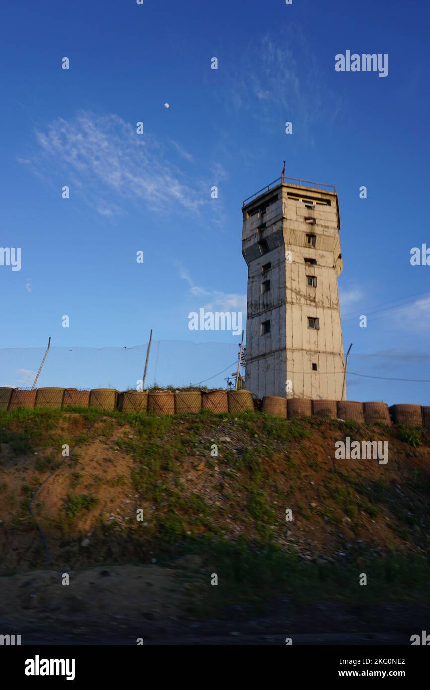 An aerial view of military watchtower in Cizre Stock Photo - Alamy
