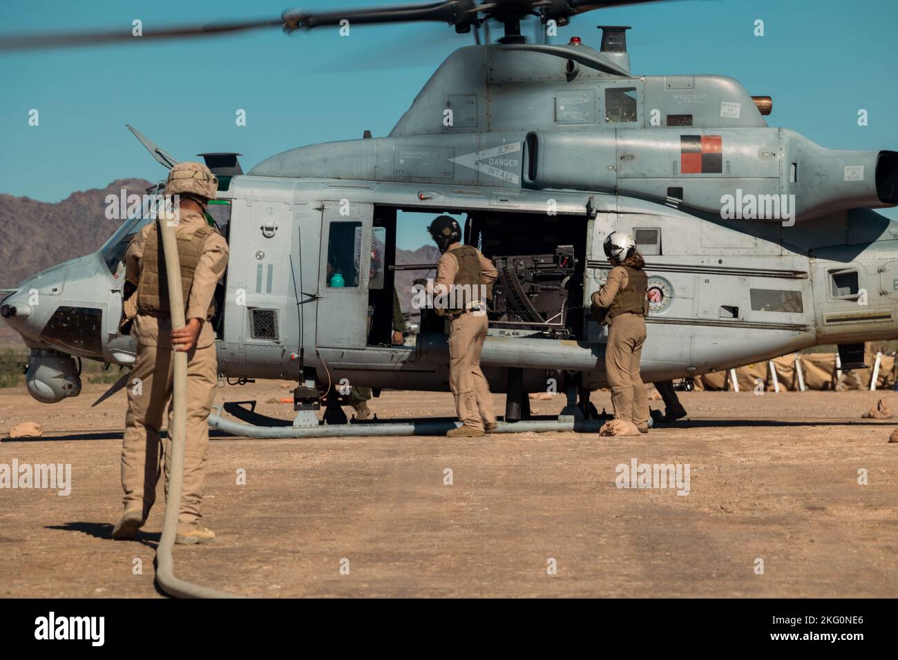 U.S. Marines assigned to Marine Aviation Weapons and Tactics Squadron ...