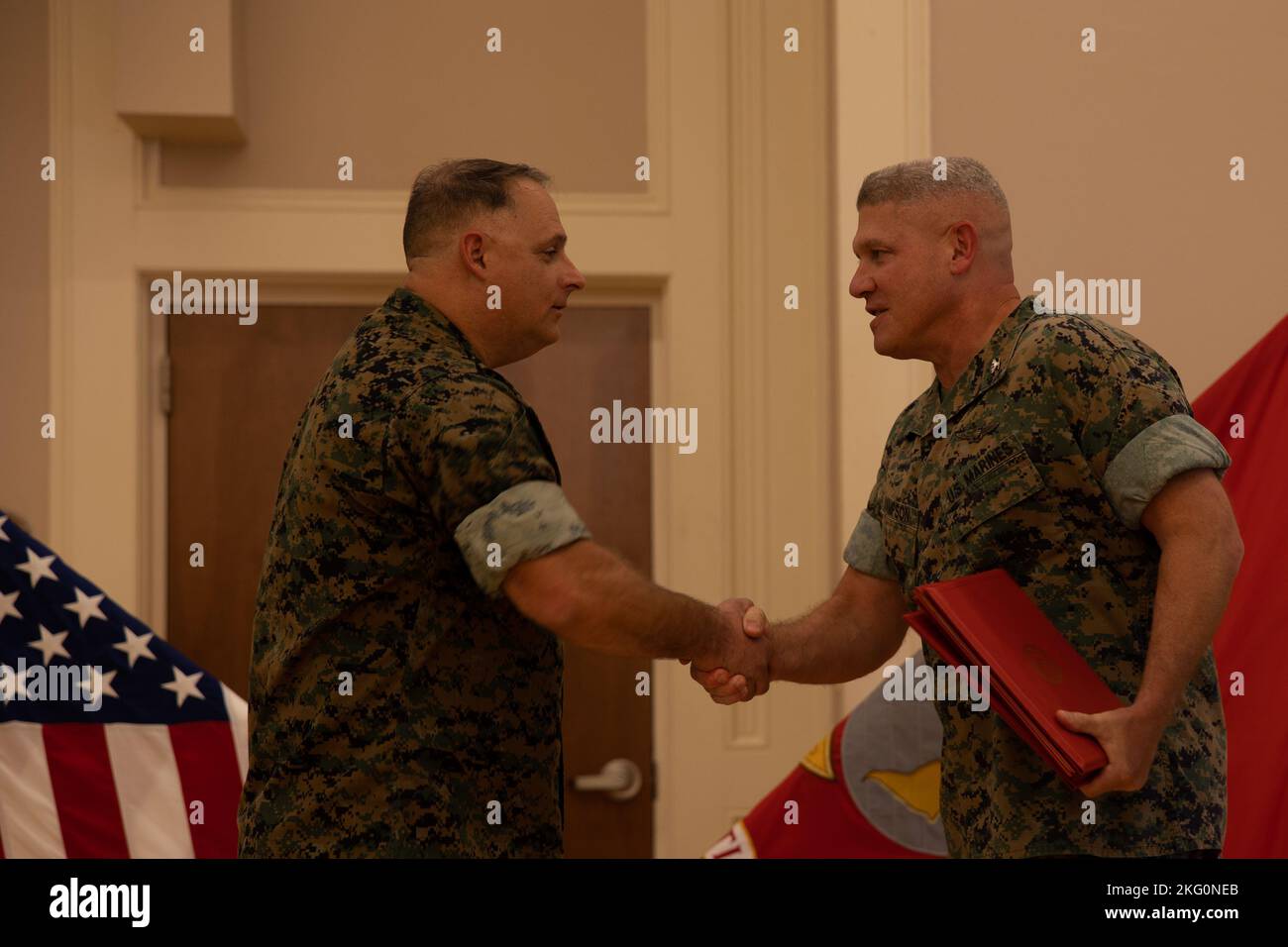 U.S. Marine Corps Master Gunnery Sgt. Carrol R. Williams III with 26th ...