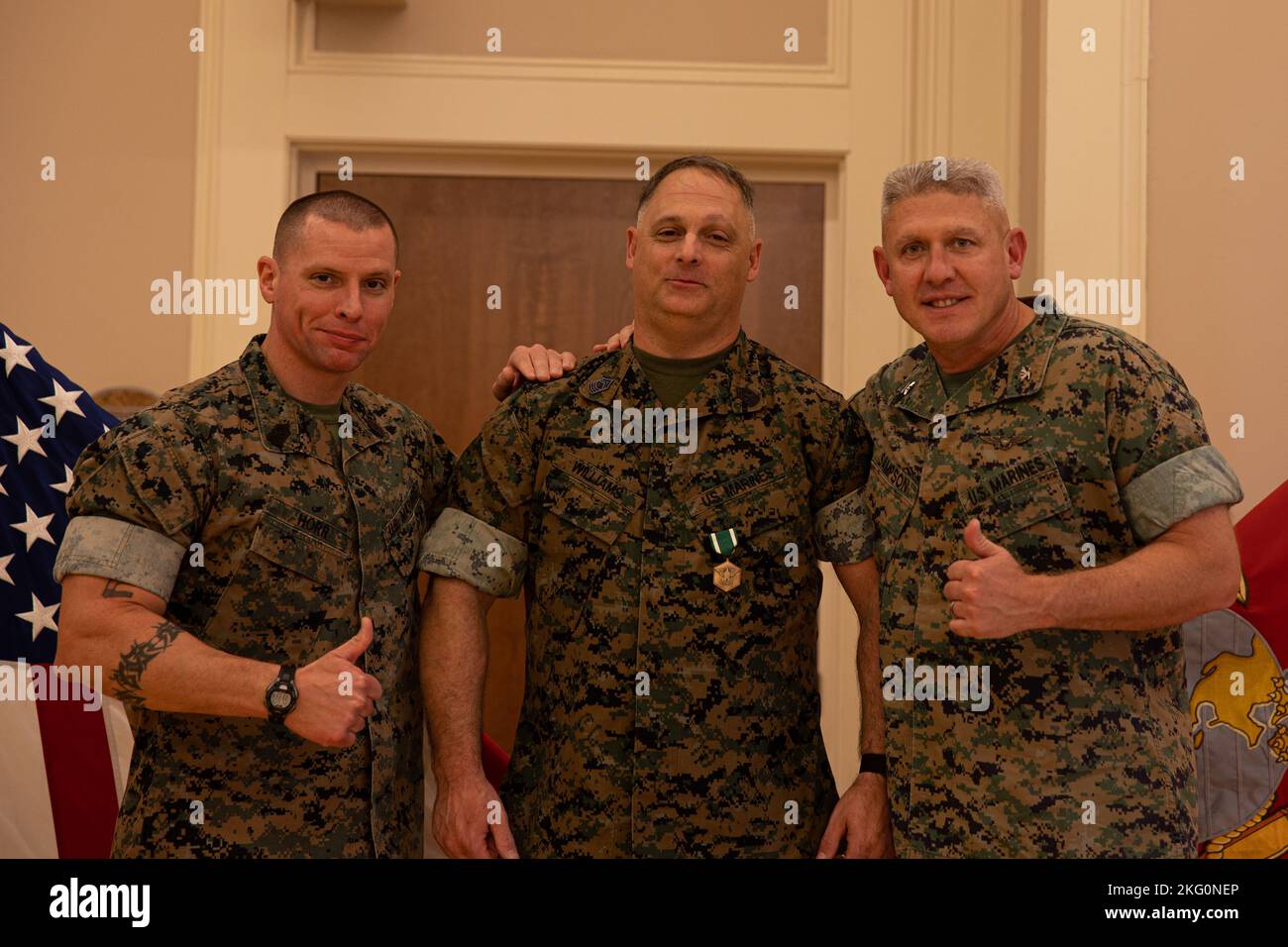 U.S. Marines with 26th Marine Expeditionary Unit (MEU), pose for a ...