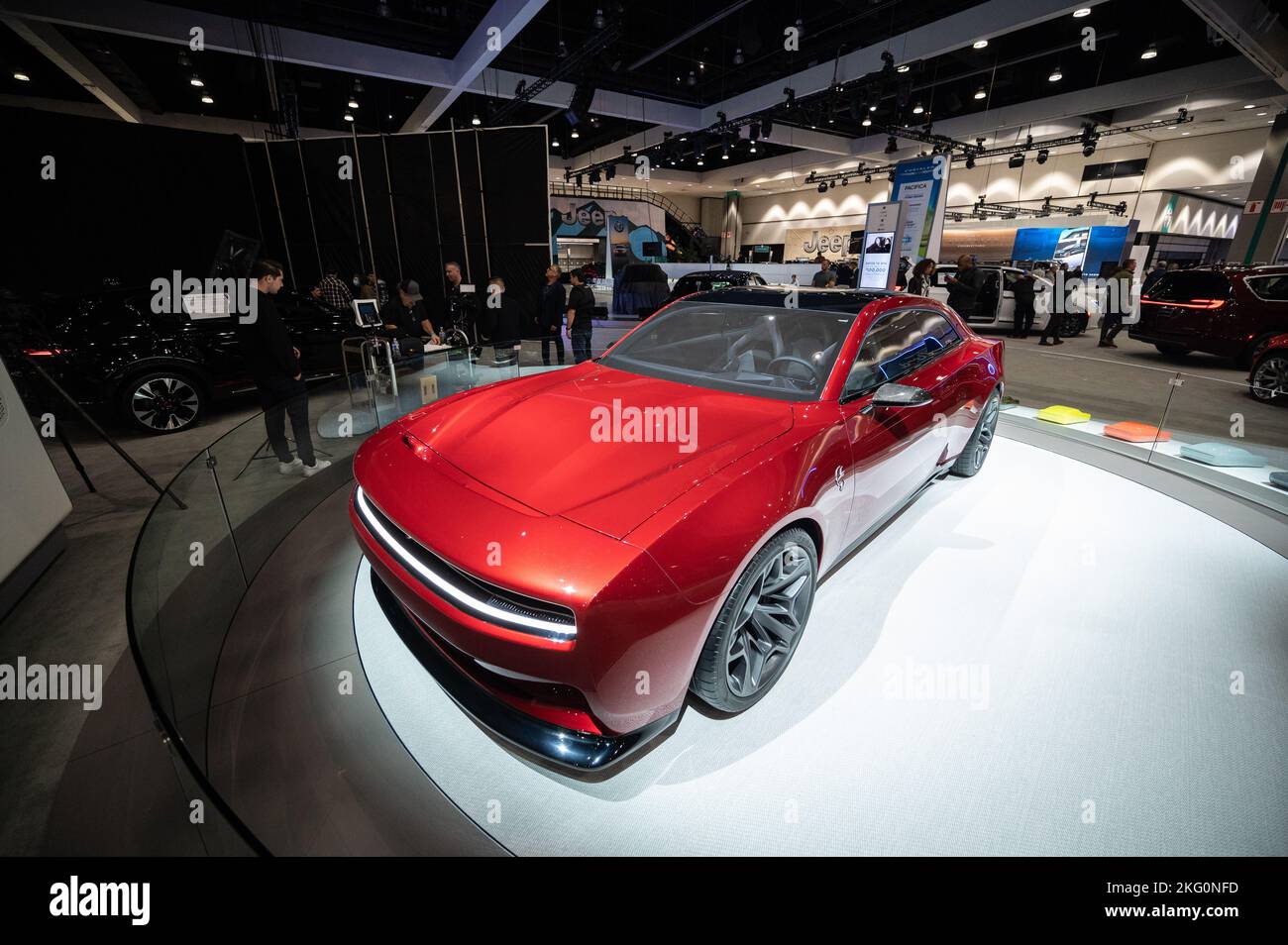 Los Angeles - USA - November 17, 2022 All-Electric Dodge Challenger ...