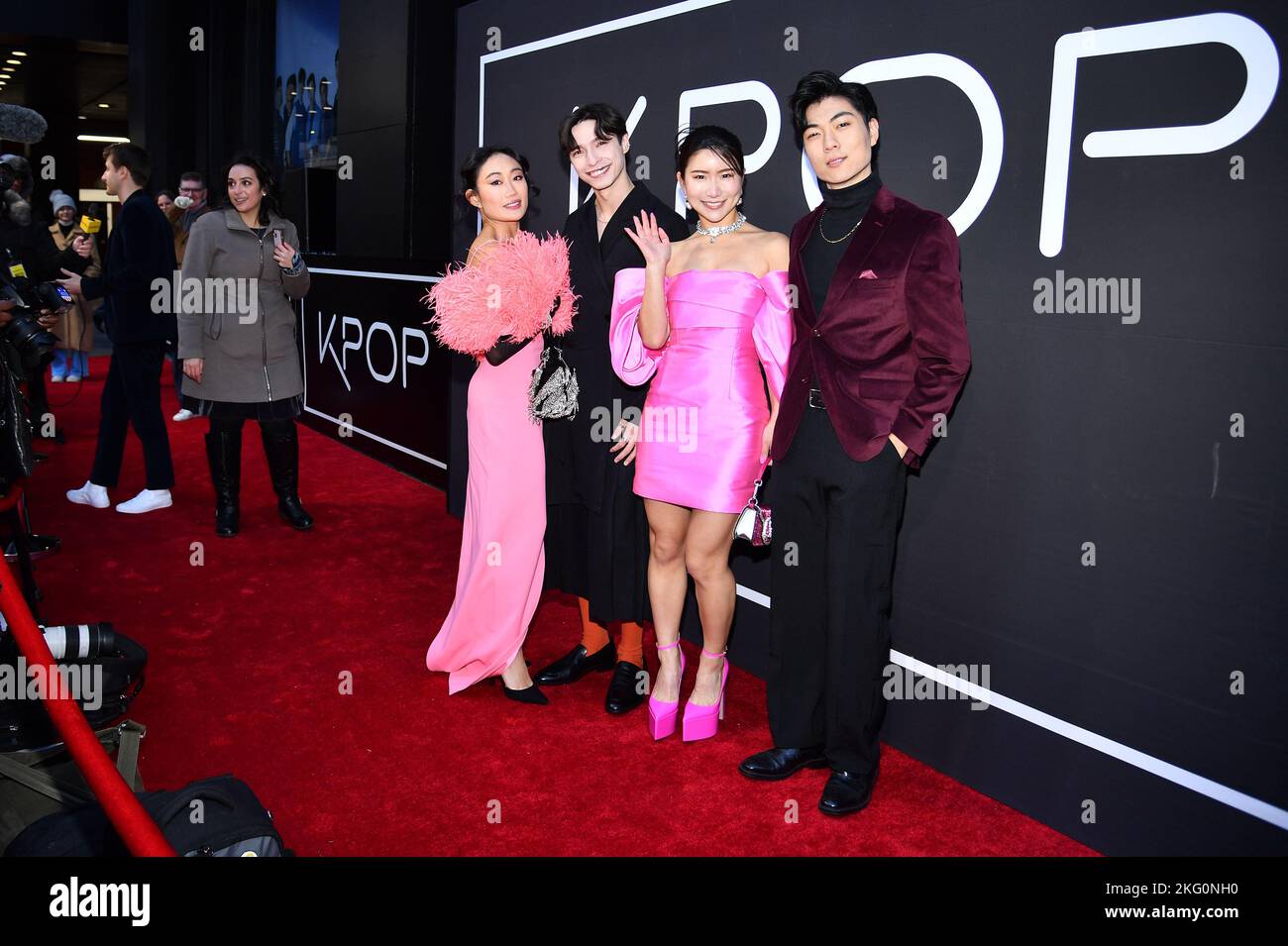 New York, USA. 20th Nov, 2022. (L-R) Marina Kondo, Patrick Park, Lina ...