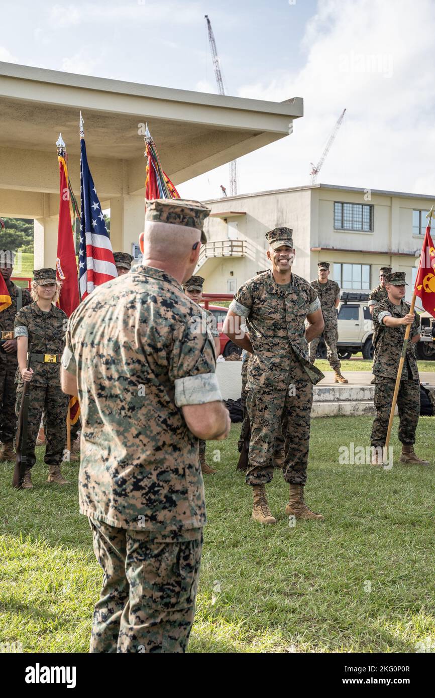 Sgt. Maj. Marcos A. Cordero, sergeant major of Combat Logistics ...