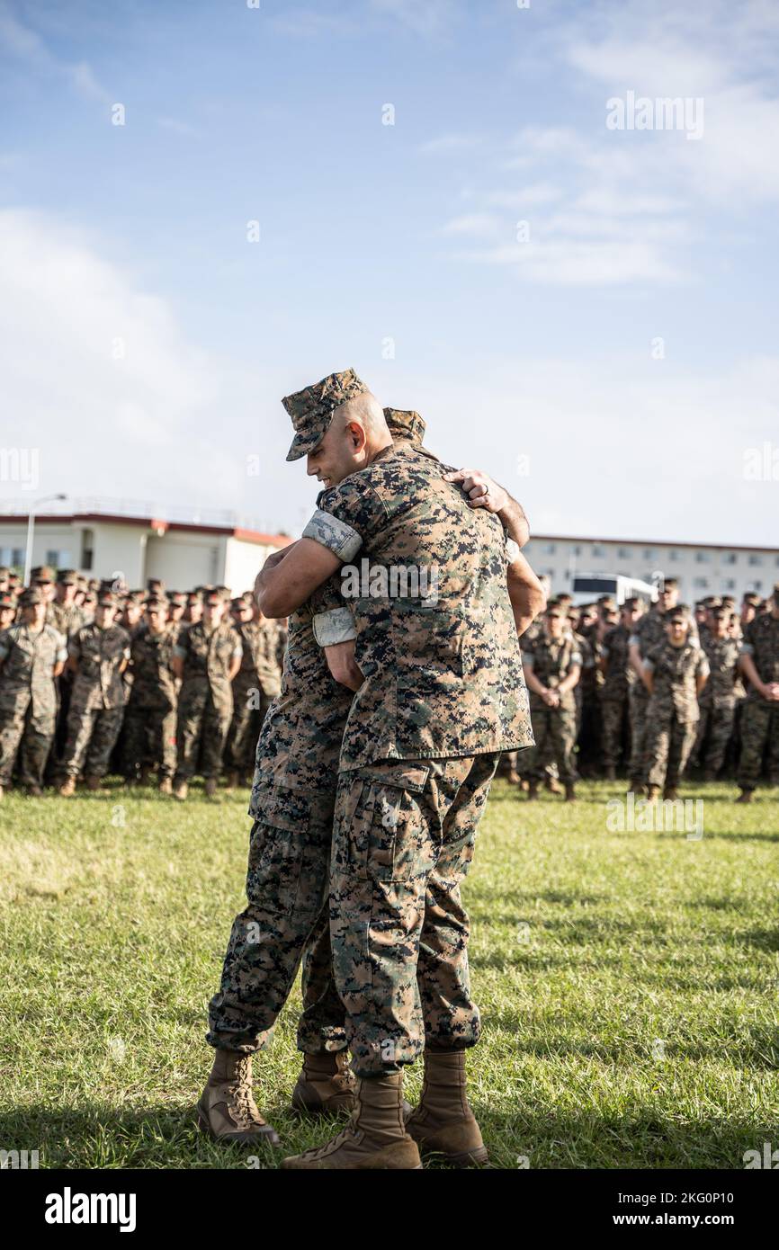 Sgt. Maj. Marcos A. Cordero and Col. Christopher Haar, the sergeant ...