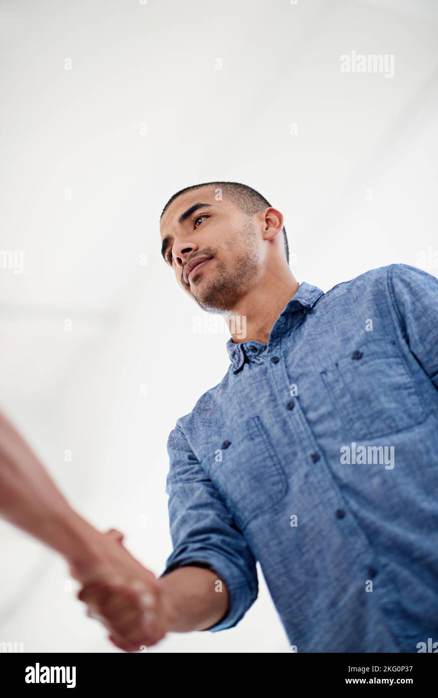 Youre going to be a team asset. Low angle shot of two colleagues ...