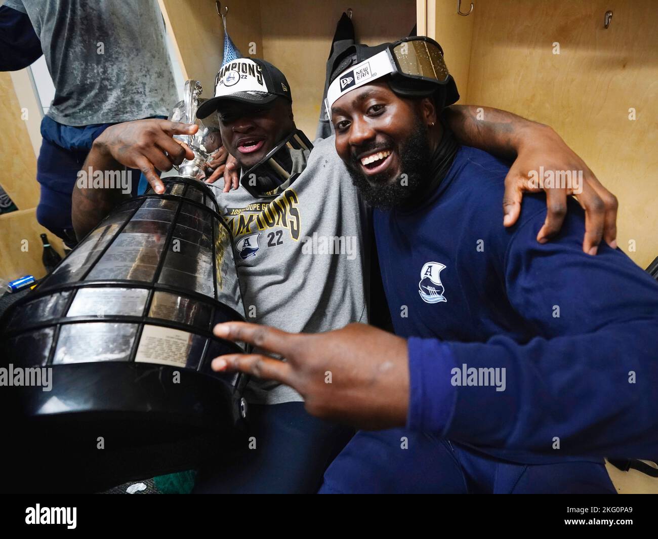 November 20, 2022, Regina, SK, Canada: Members of the Toronto Argonauts ...