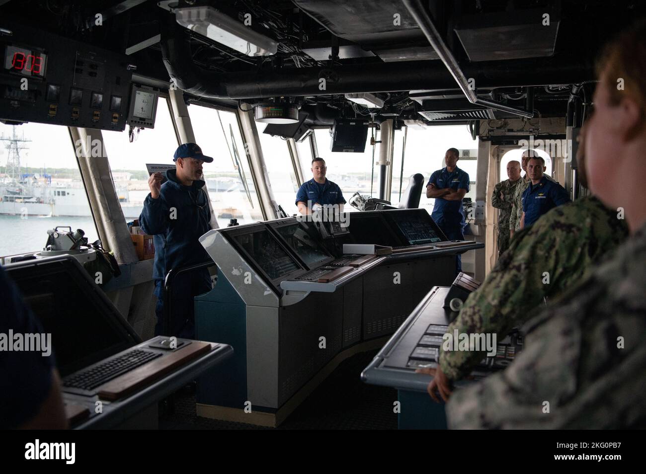 U.S. Coast Guard Chief Petty Officer Andrew Clark, a boatswain’s mate ...