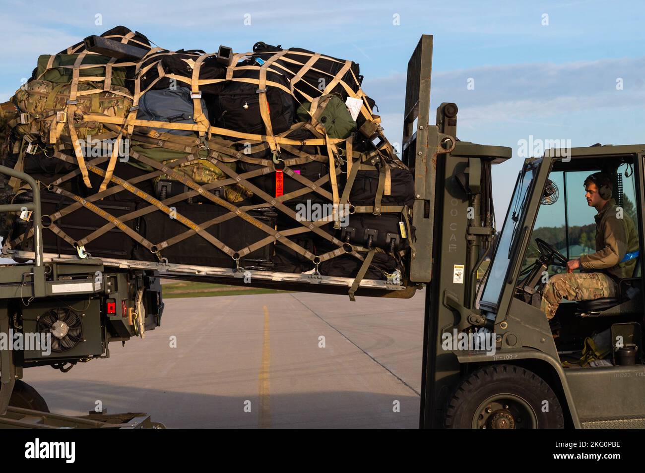 U.S. Air Force Senior Airman Adam Bell, 375th Logistics Readiness ...