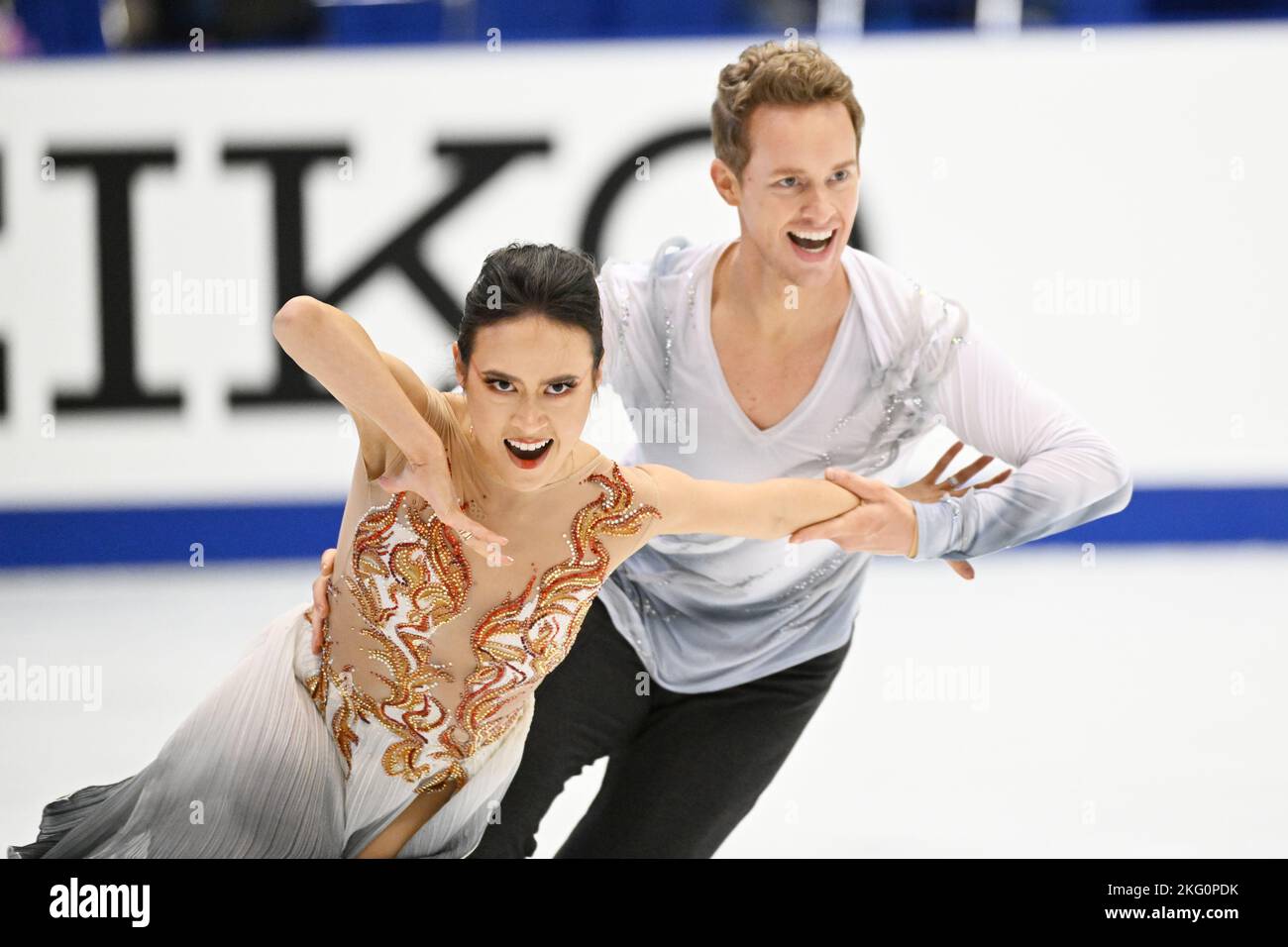 Hokkaido, Japan. Credit: MATSUO. 19th Nov, 2022. Madison Chock & Evan ...