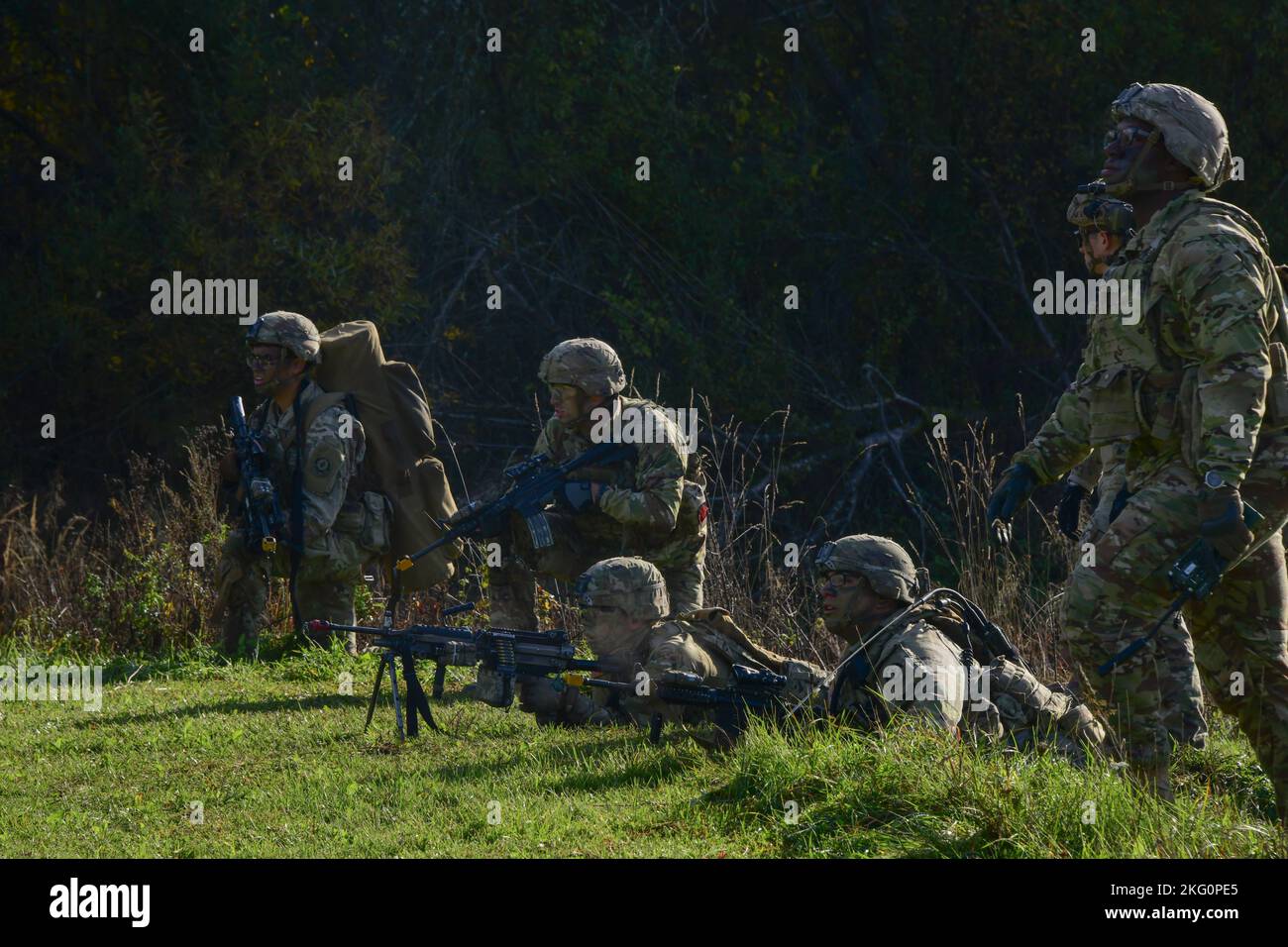 U.S. Soldiers with Lightning Troop, 3rd Squadron, 2nd Cavalry Regiment ...