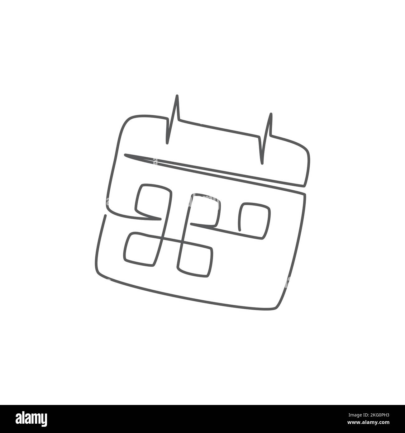 Simple outline icon calendar page hi-res stock photography and images ...