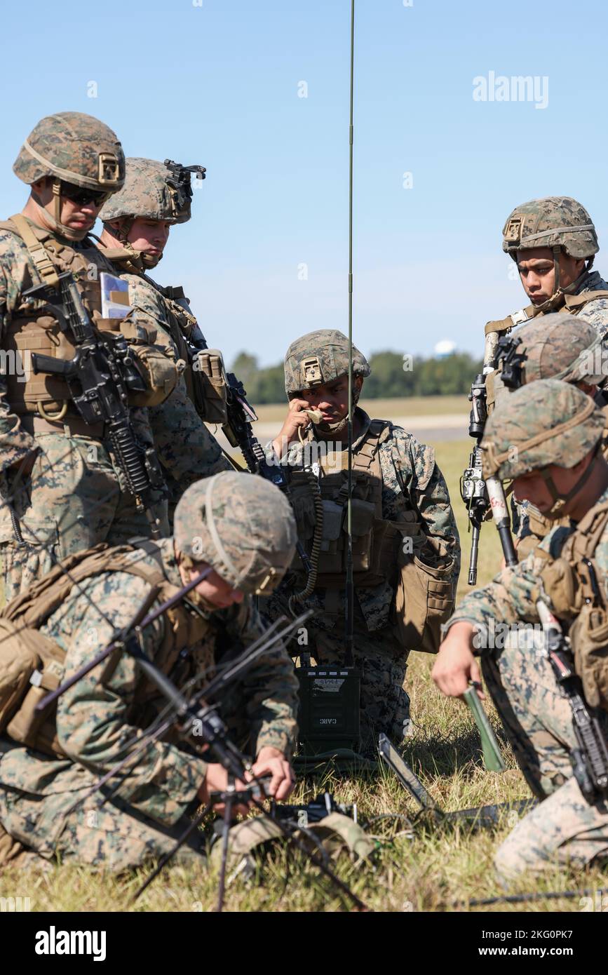 U.S. Marines with 2d Battalion, 10th Marine Regiment, 2d Marine ...