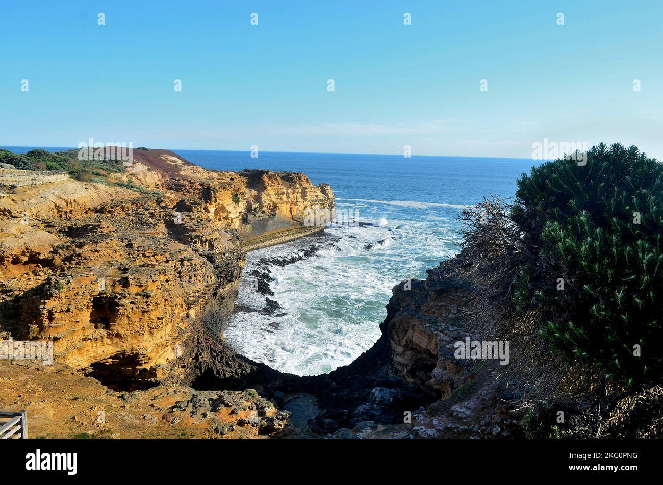 The view from the top of The Grotto on the Great Ocean Road, Victoria ...