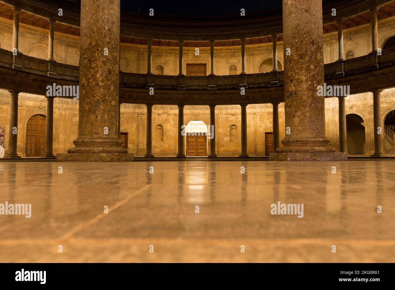 Interior palace charles alhambra hi-res stock photography and images ...