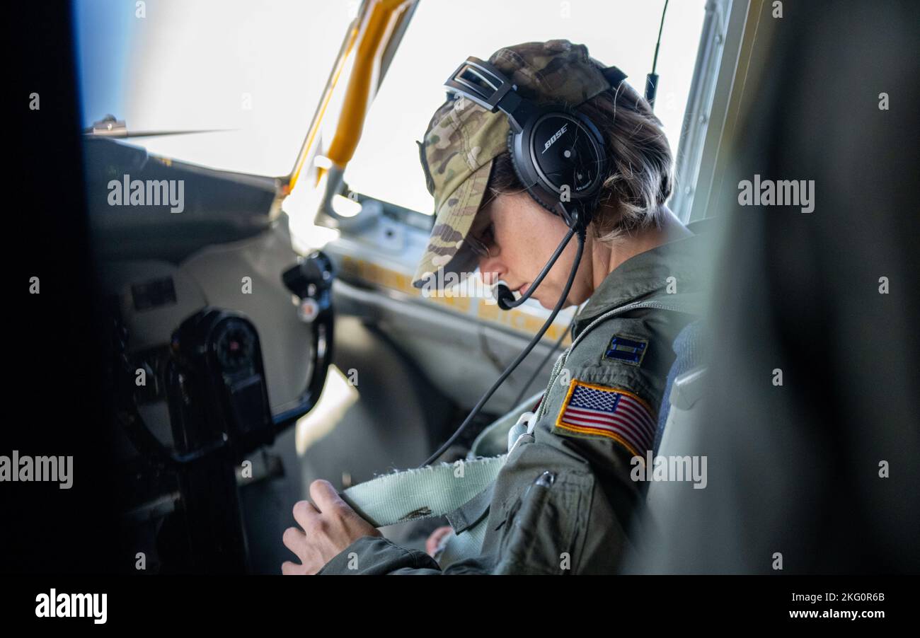 U.S. Air Force Capt. Kimberly Hanley, a pilot assigned to the 927th Air ...