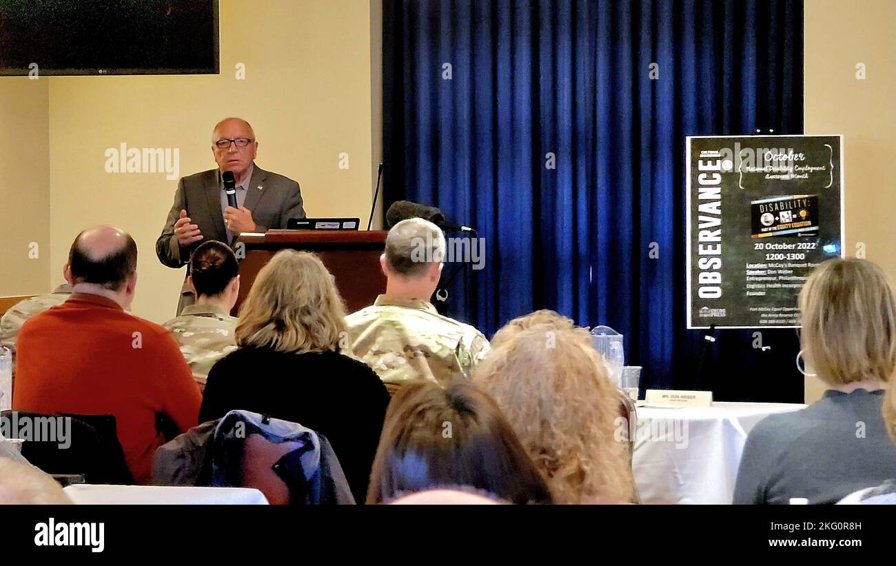 Entrepreneur and business leader Don Weber gives his presentation ...