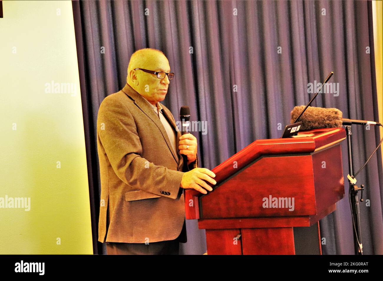 Entrepreneur and business leader Don Weber gives his presentation ...