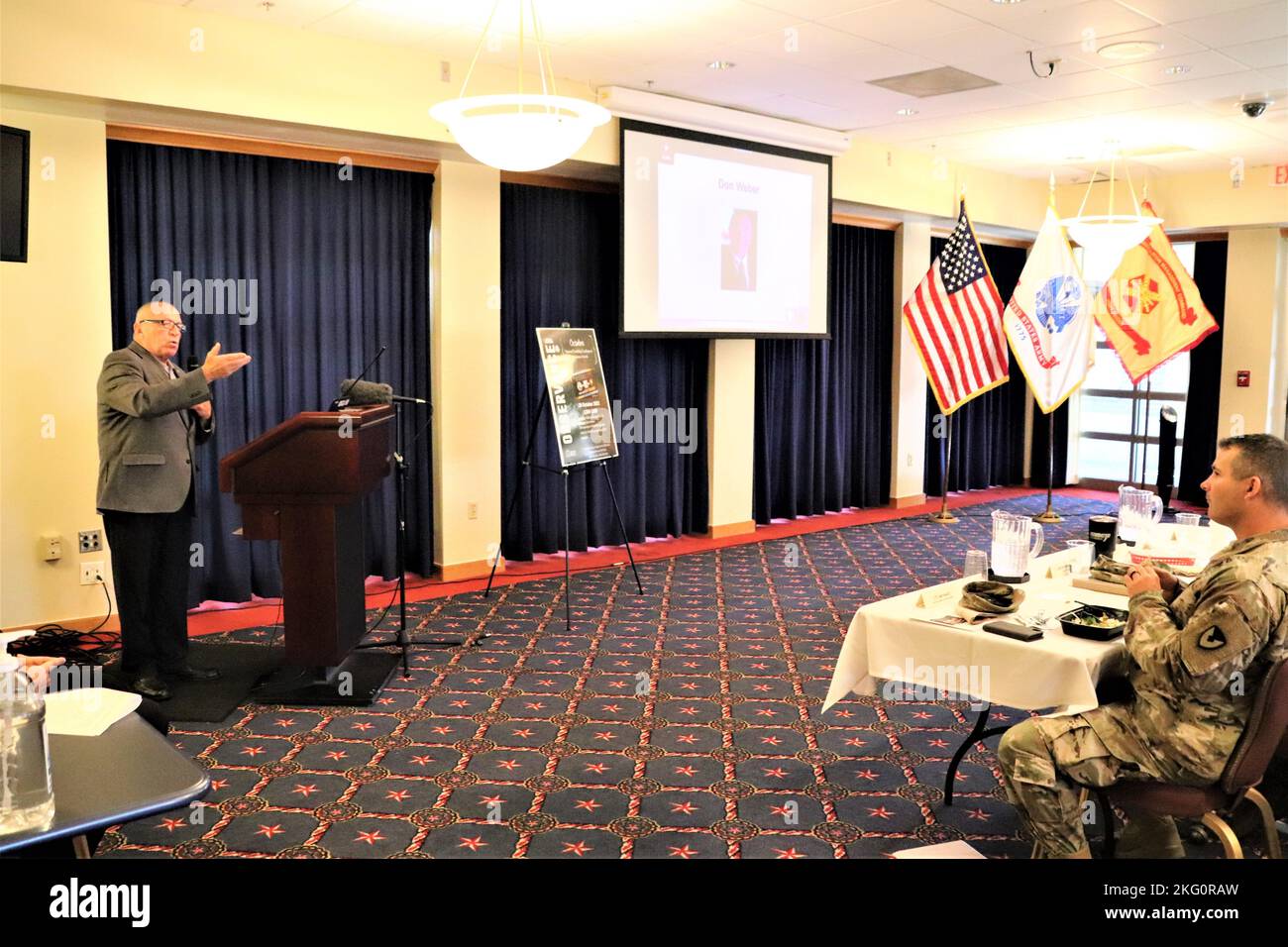 Entrepreneur and business leader Don Weber gives his presentation ...