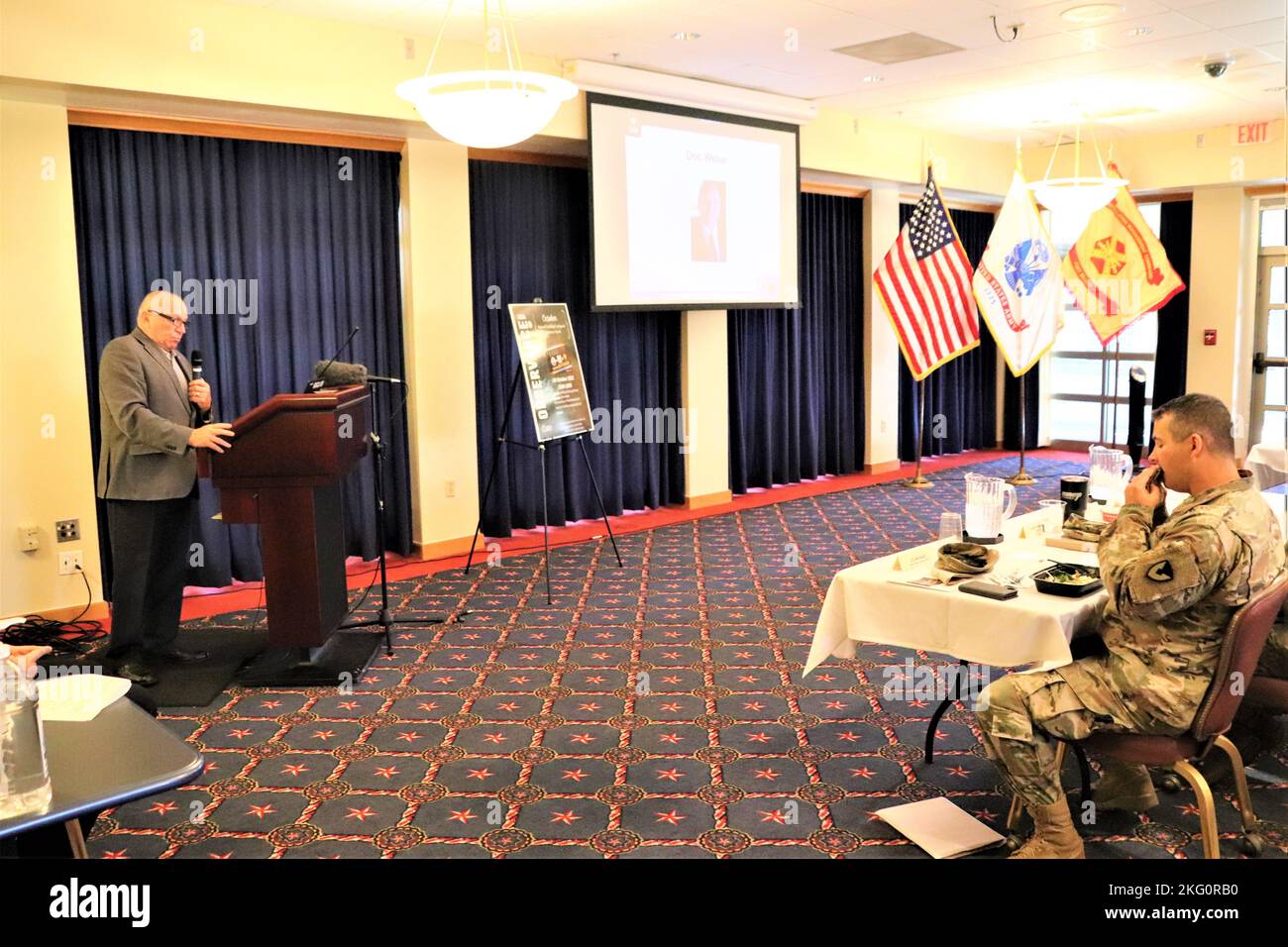 Entrepreneur and business leader Don Weber gives his presentation ...