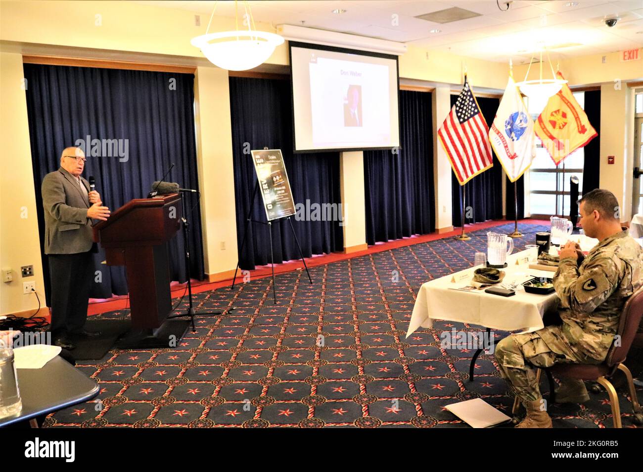 Entrepreneur and business leader Don Weber gives his presentation ...