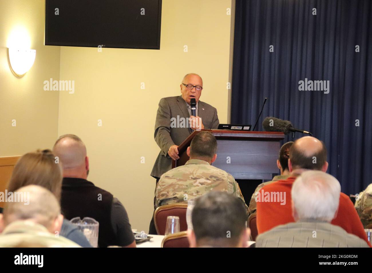 Entrepreneur and business leader Don Weber gives his presentation ...