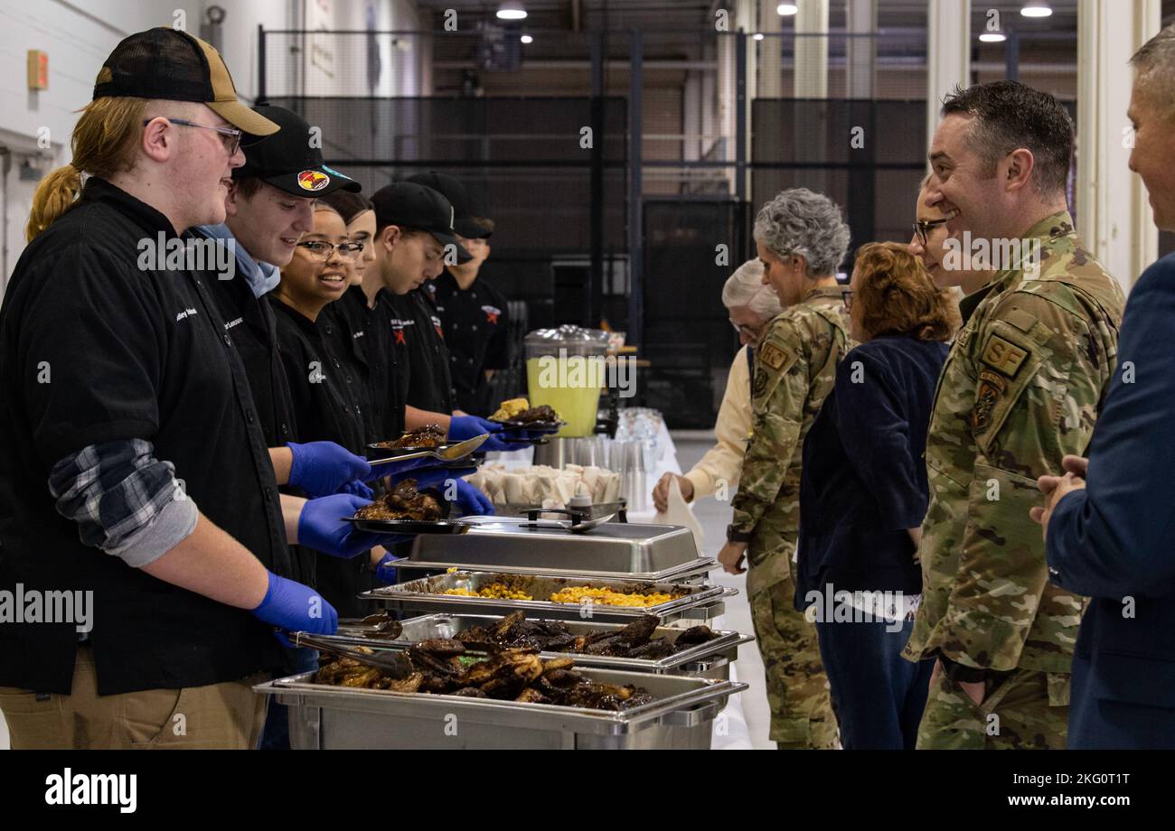 POLYTECH High School culinary art students serve a buffet-style lunch ...