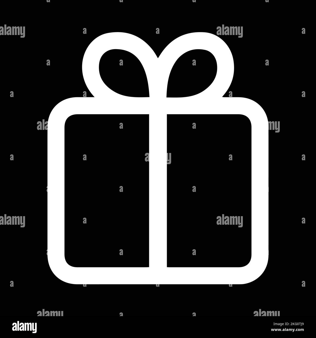 Gift box icon template black color editable. Gift box icon symbol Flat ...