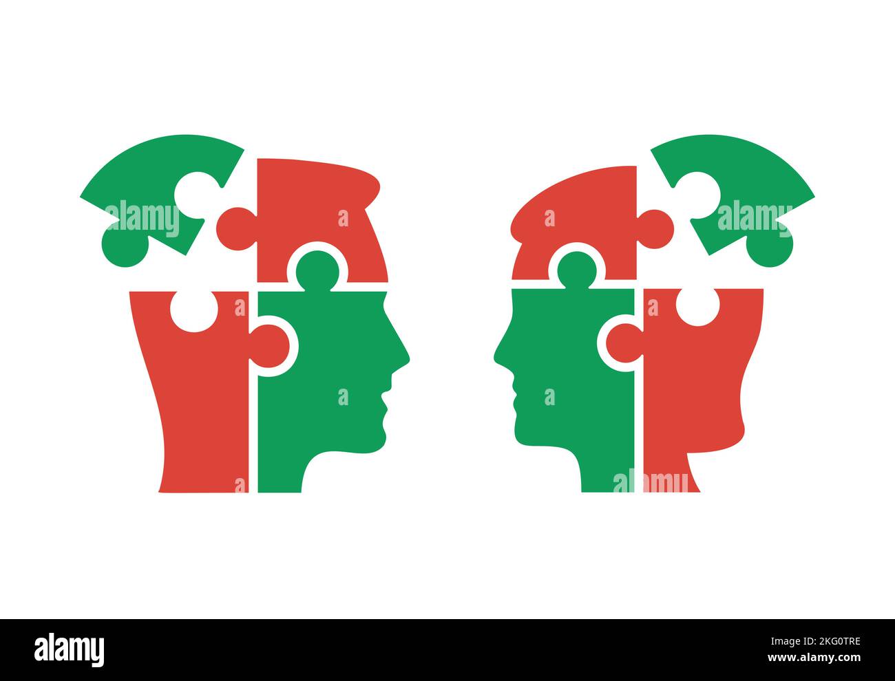 Head man woman from Stock Vector Images - Alamy